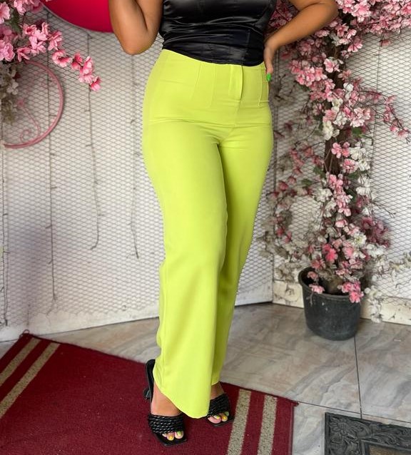 Wide Leg Plain Color Pants | Lady's Cookie